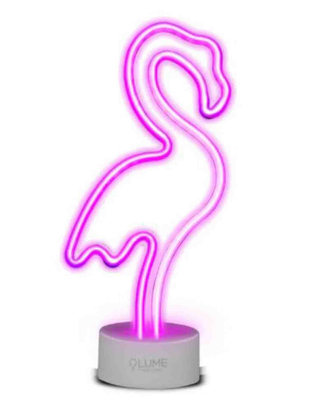 LED Light Sign Pink Flamingo | Three