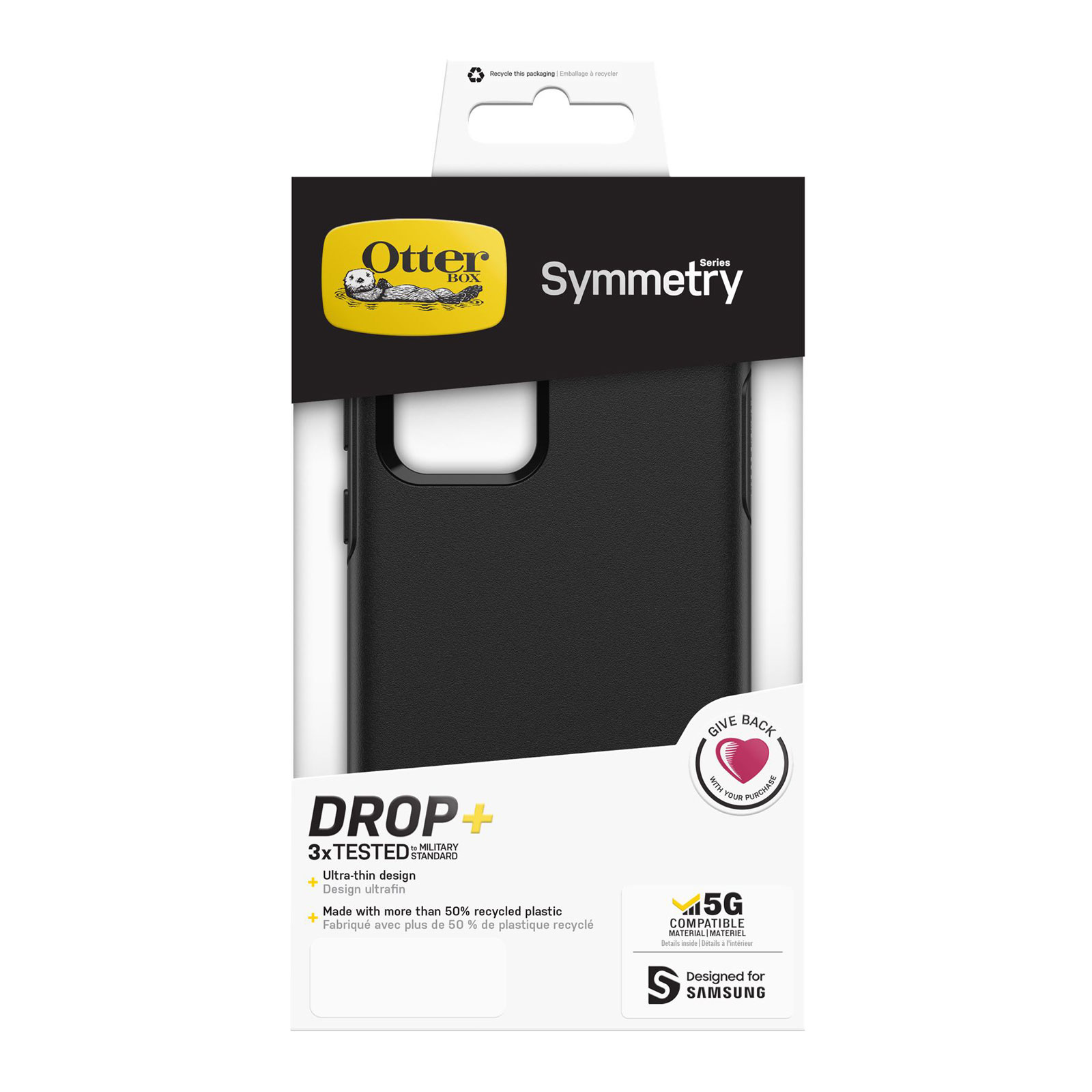 OtterBox Symmetry S22 Ultra Black | Three